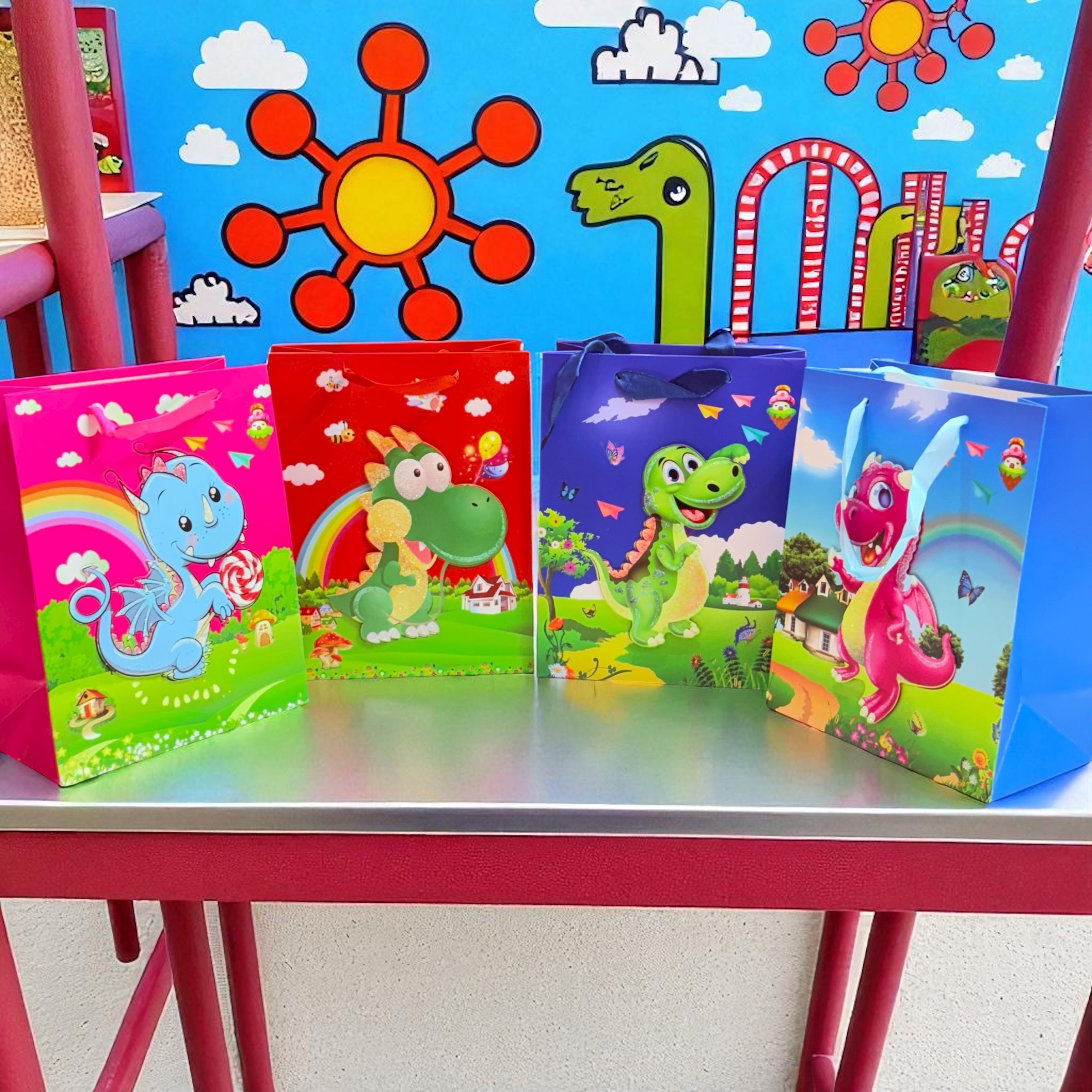 Dino Carry Bag – Pink Bubble