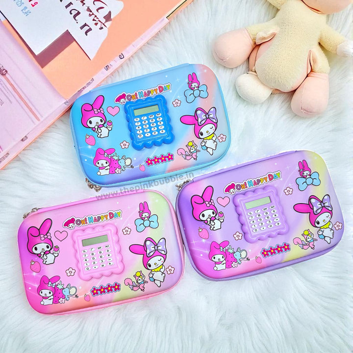 Pencil Pouches & Geometry Boxes – Pink Bubble