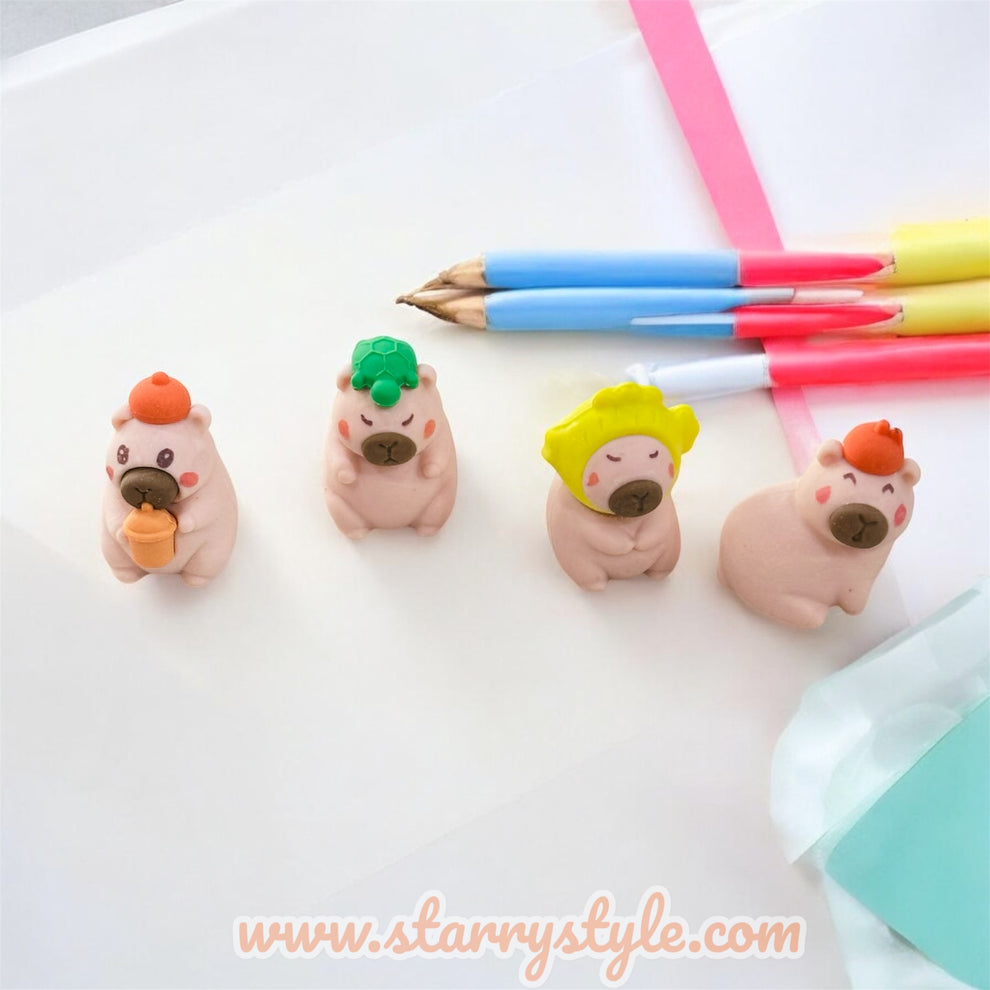 Capybara Erasers – Pink Bubble