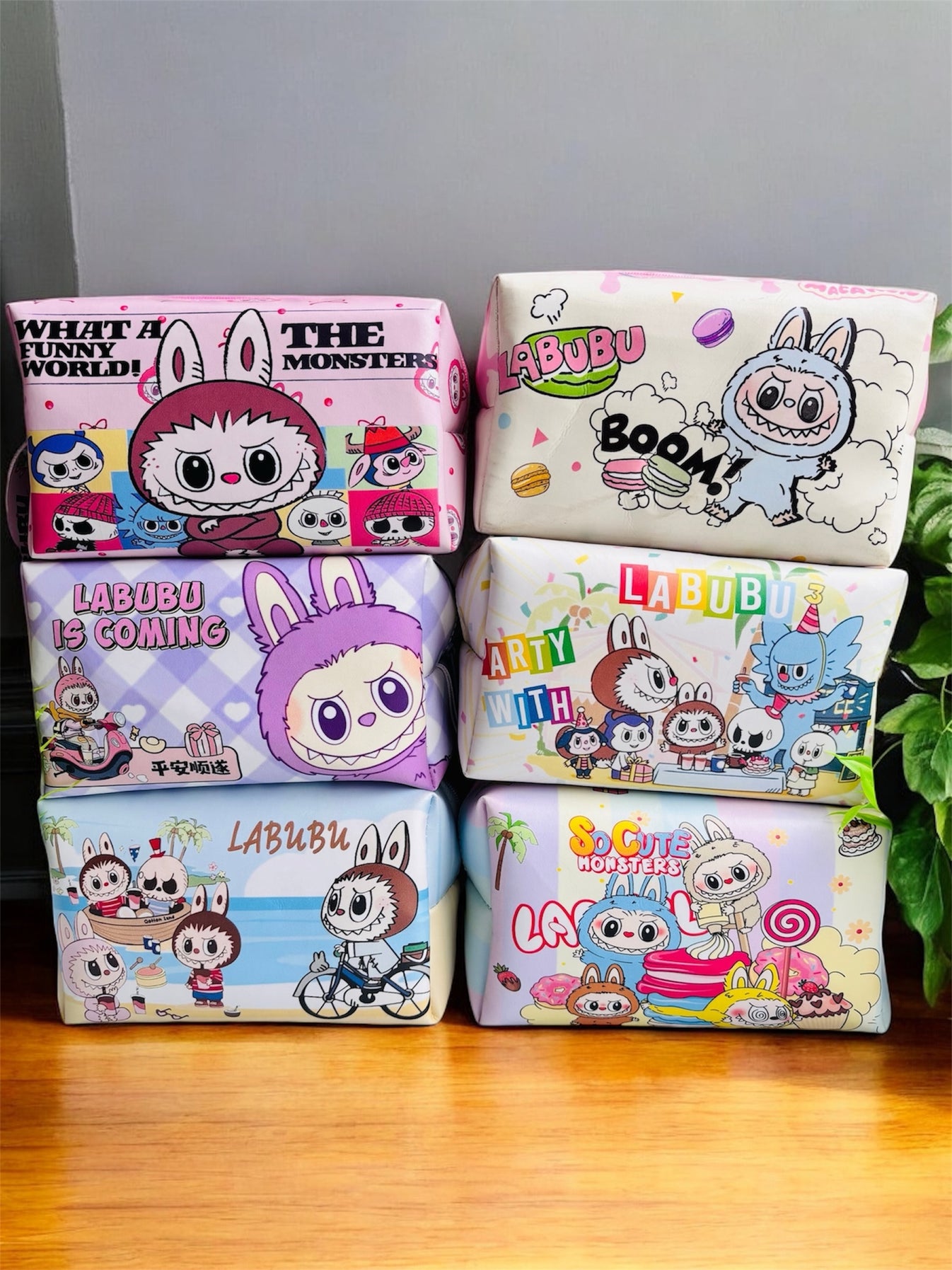 Labubu Pouches – Pink Bubble