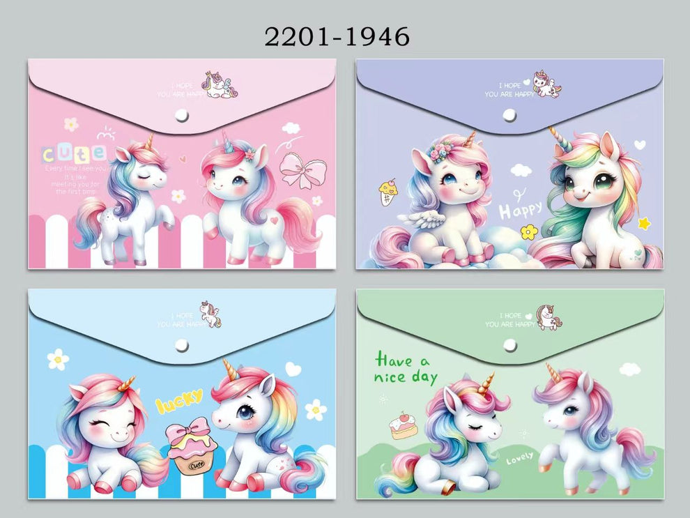 Unicorn Folder – Pink Bubble