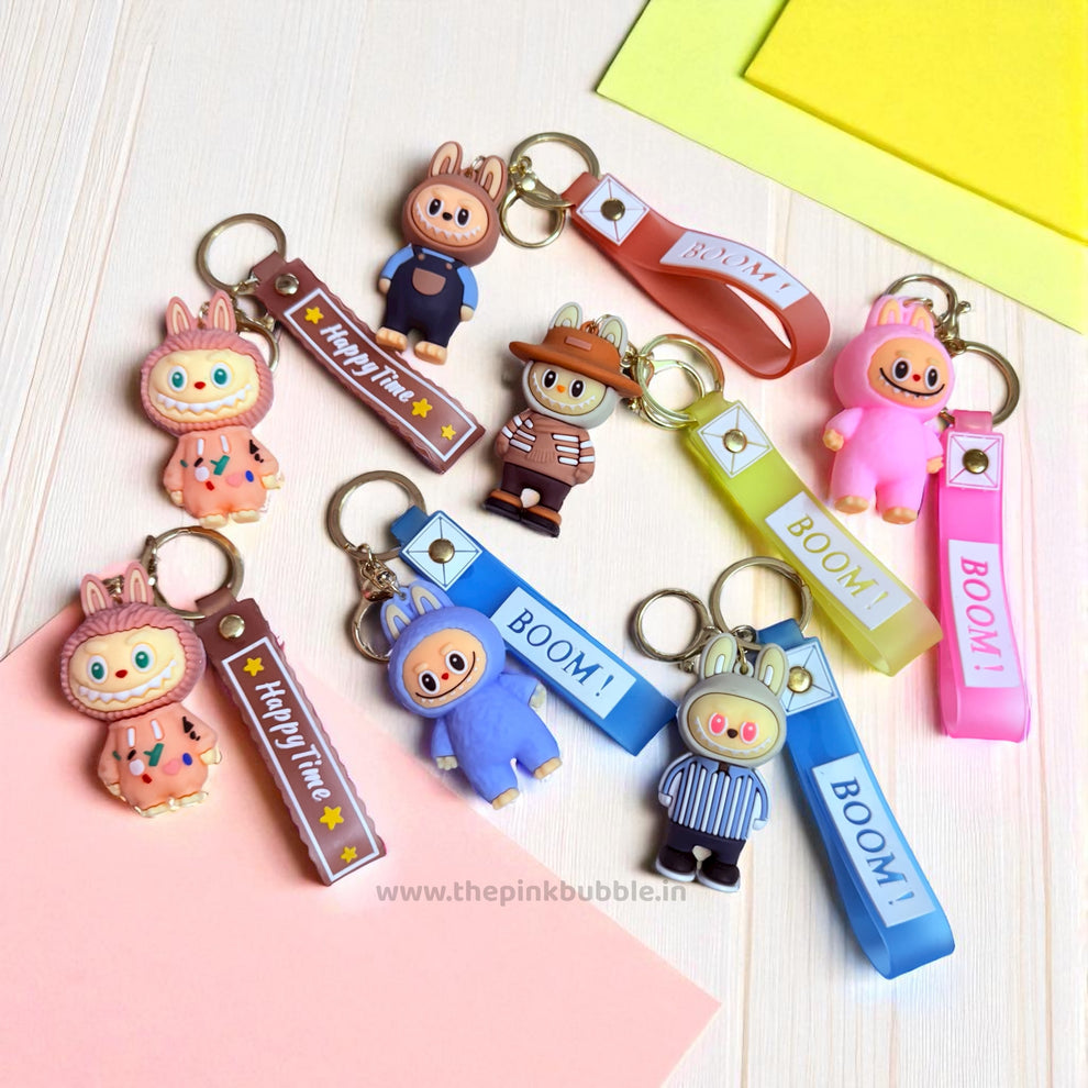 Labubu Keychain – Pink Bubble